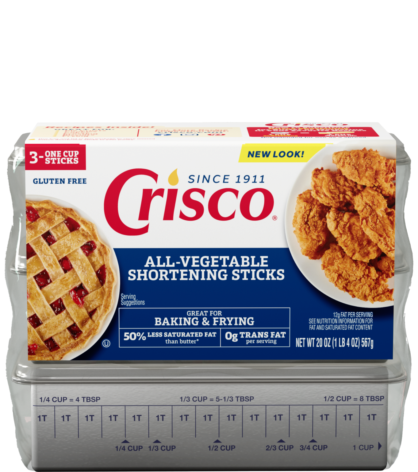 Butter Flavor All-Vegetable Shortening Baking Sticks - Crisco®
